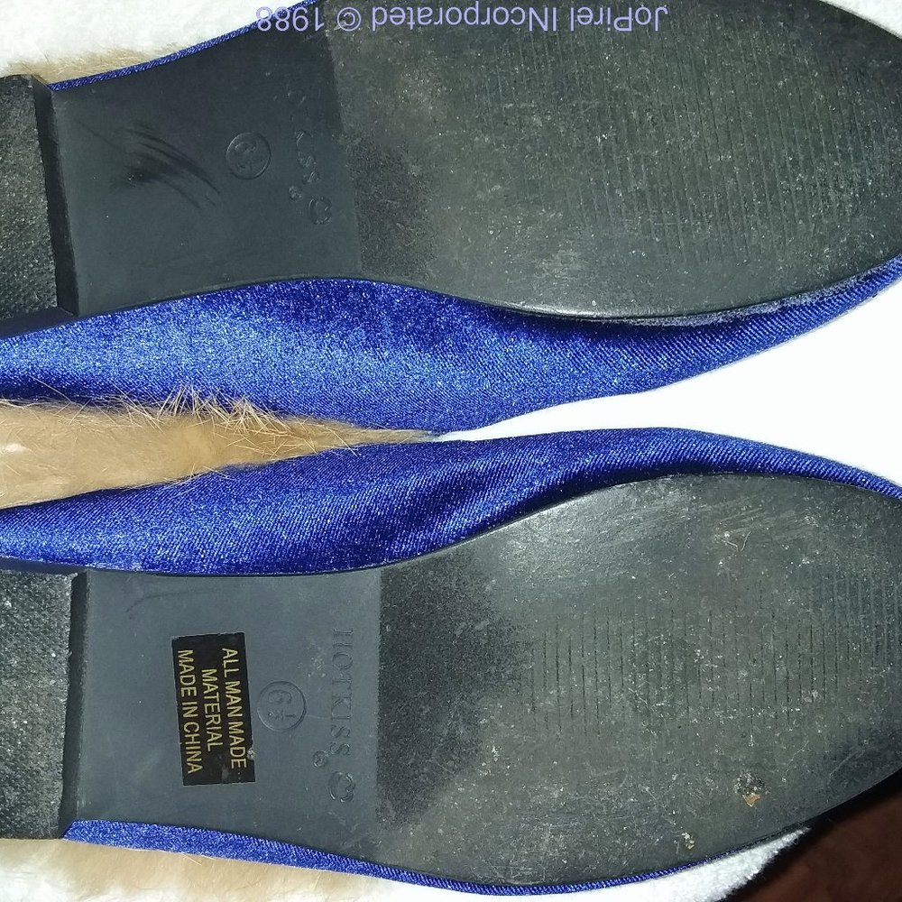 Rare Blue Hot Kiss Designed Mule - Gem